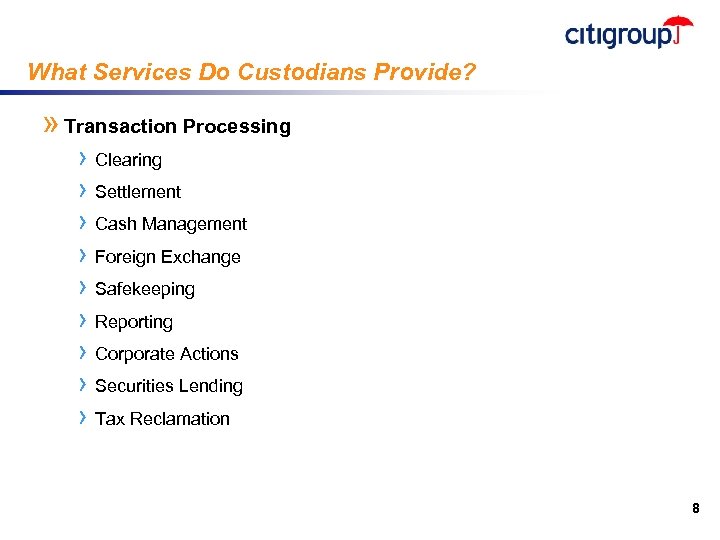 Citigroup Global Transaction Services National Taiwan University