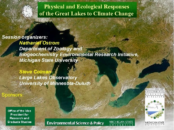 Physical and Ecological Responses of the Great Lakes