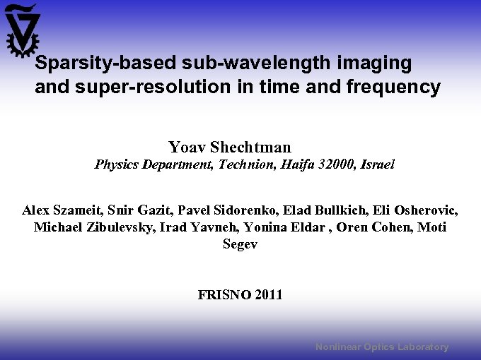 Sparsity-based sub-wavelength imaging and super-resolution in time and