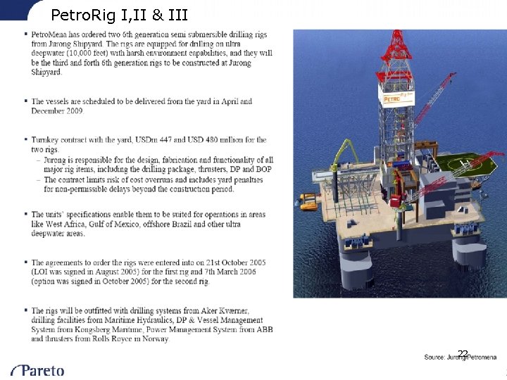 Pareto Oil Offshore Conference 29 September 2007