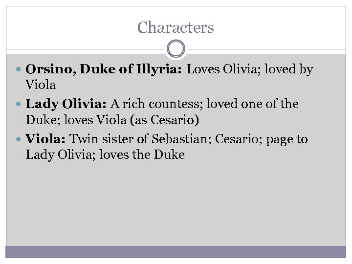 Twelfth Night BY WILLIAM SHAKESPEARE William Shakespeare