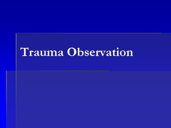 The Role of Emergency Department Observation Units Sultana