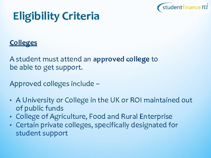 Student Finance 2017 18 Eligibility Criteria Residence A