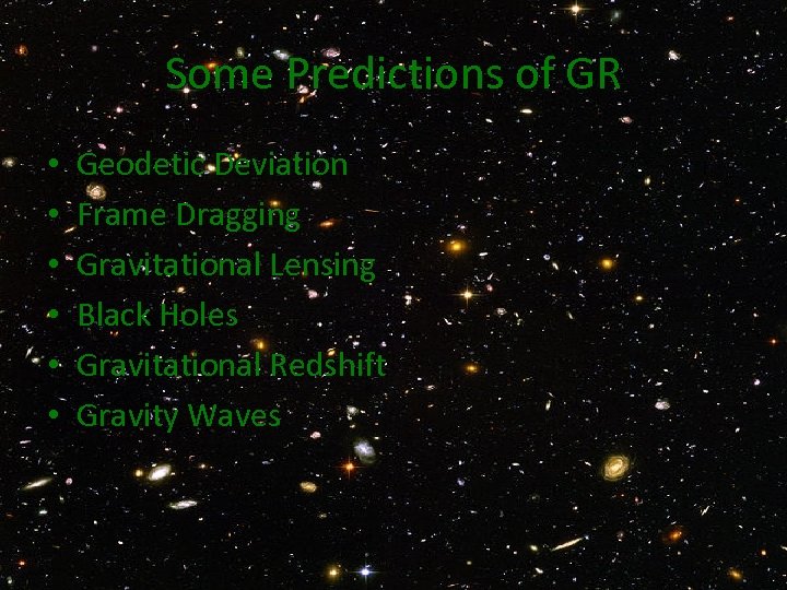 General Relativity Einstein s Theory of Gravitation Presented By