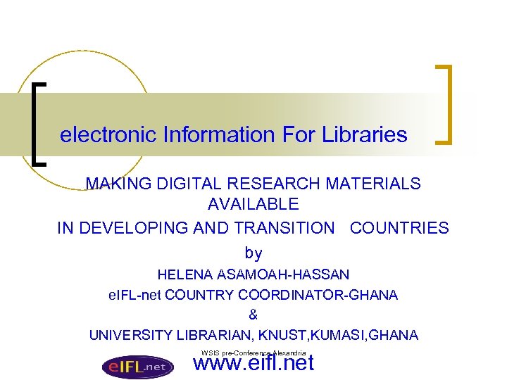 electronic Information For Libraries MAKING DIGITAL RESEARCH MATERIALS