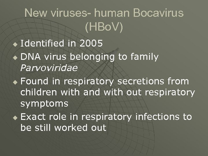 Molecular diagnosis of respiratory viruses and its impact