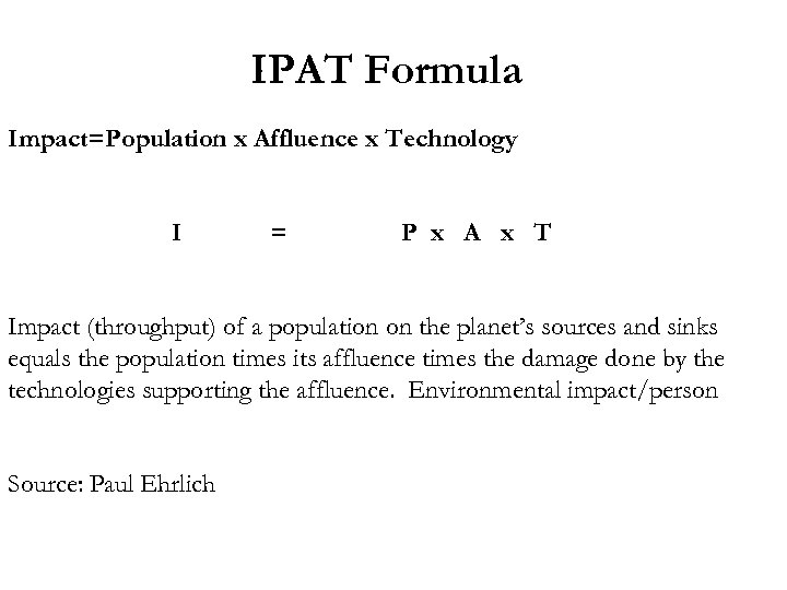 Introduction to Sustainable Development Lecture A Purpose