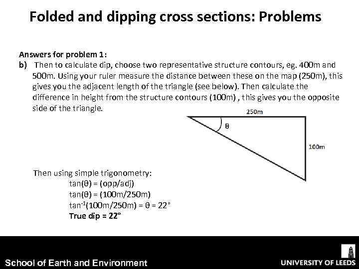 Exercise set 4 Cross sections of folded and