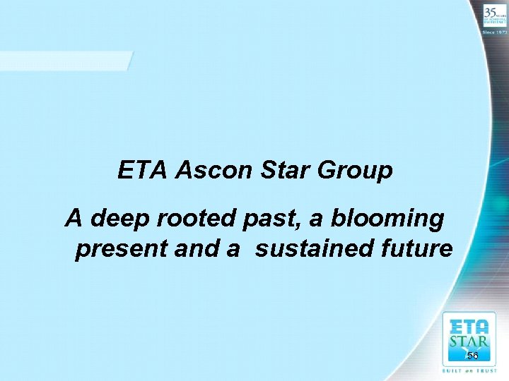 1 ETA ASCON STAR A Growing Global