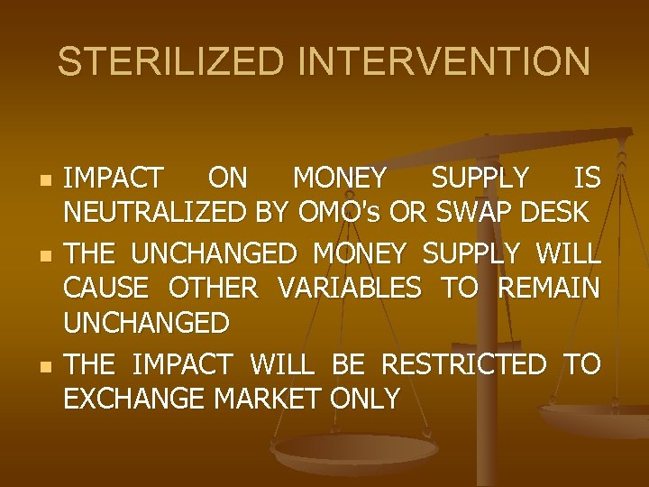 LINKAGES BETWEEN FOREIGN EXCHANGE AND MONEY MARKETS By