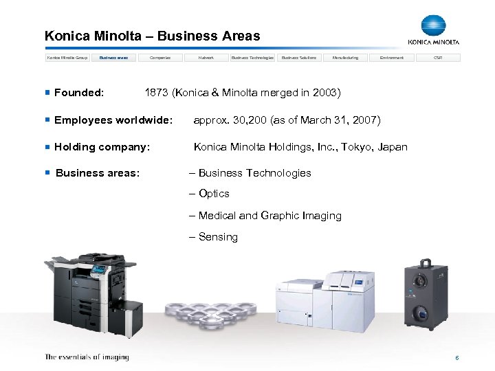 1 Konica Minolta About us Konica