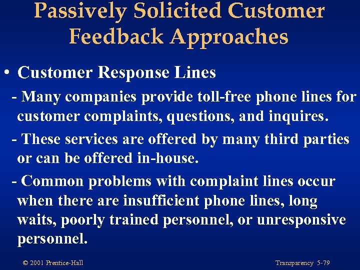 Chapter 5 The Voice of the Customer S