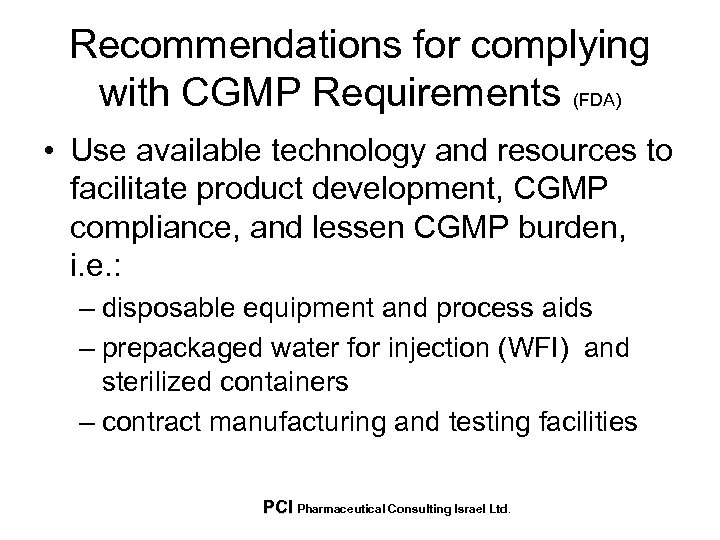 Incremental GMPs for IMPs and QP Batch Certification
