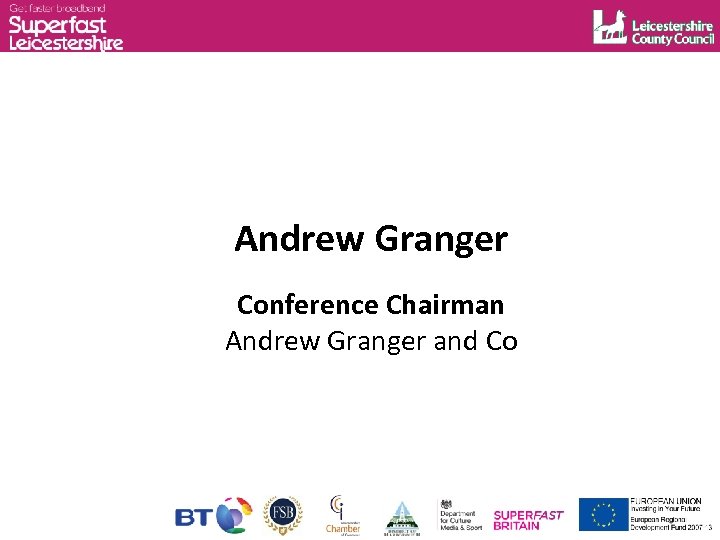 Harborough District Superfast Business Conference and Exhibition Three