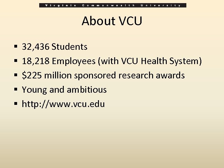 VCU Libraries IT Snapshot ASERL Information Technology