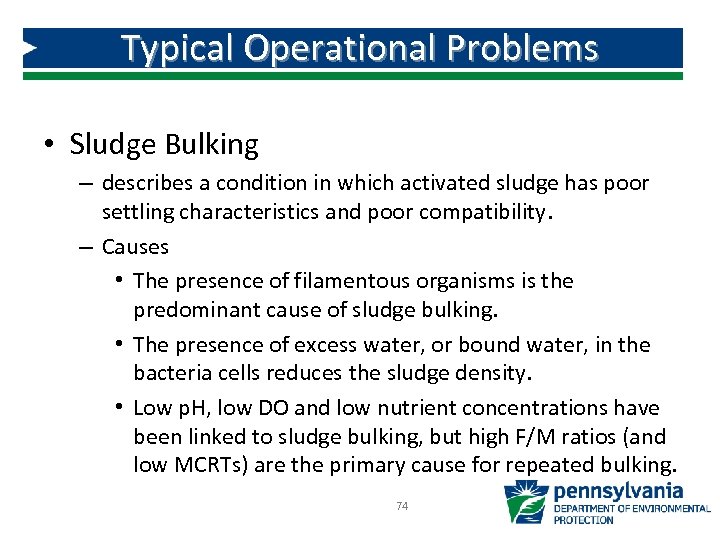 Module 16 The Activated Sludge Process Part