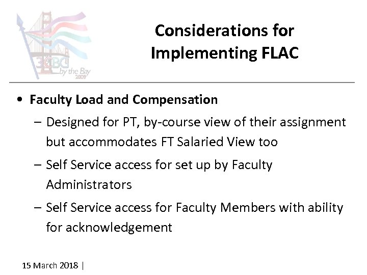 Session Number 13 Consideration for Implementing Faculty Load