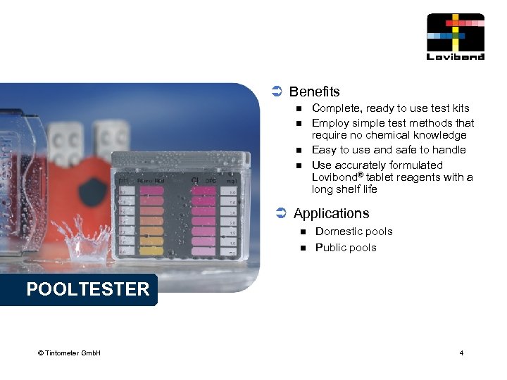 Lovibond Water Testing Tintometer Group Water Analysis Equipment