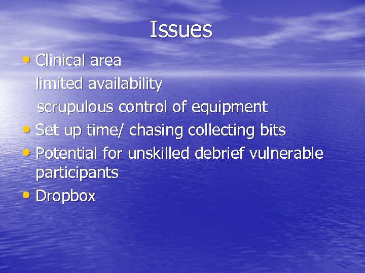 Anaesthesia Crisis Simulation Background Anaesthesia early