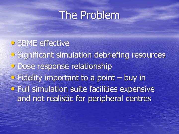 Anaesthesia Crisis Simulation Background Anaesthesia early