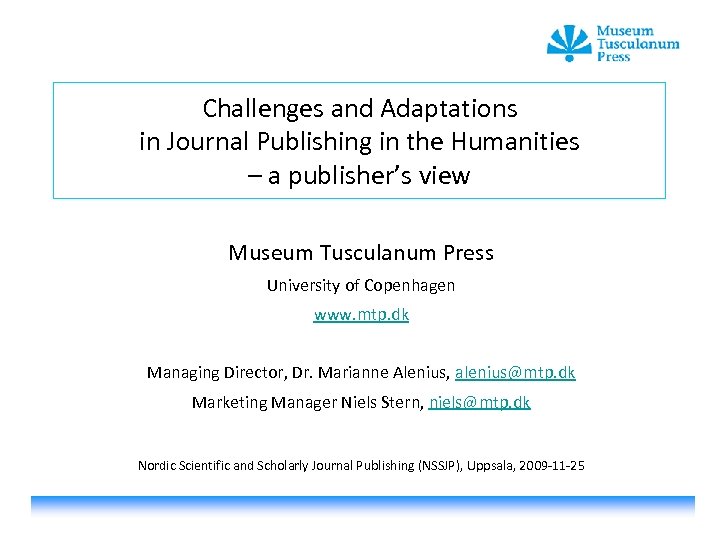 Challenges and Adaptations in Journal Publishing in the