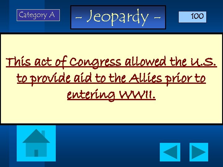 GAME RULES JEOPARDY FINAL ROUND Changing Borders 100