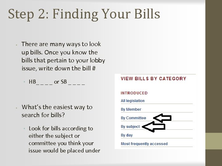 Tracking Bills What the heck does this mean