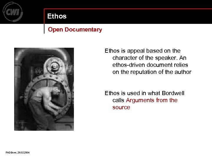 Generating Multimedia Presentations Stefano Bocconi Visual material taken