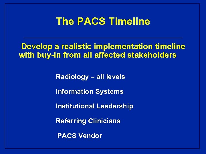 A Successful PACS Implementation Monte Clinton CRA Dartmouth-Hitchcock