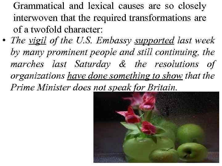 Lecture 6 GRAMMATICAL PROBLEMS OF SCI-TECH TRANSLATION 1