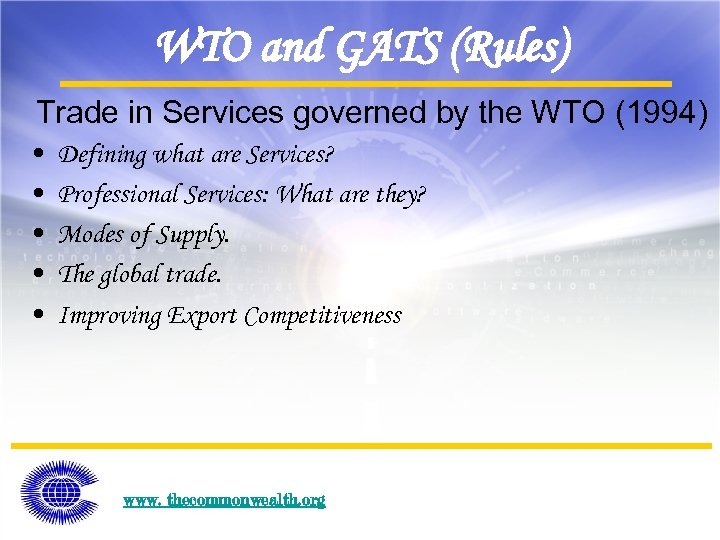 Trade in Professional Services Effective Participation by