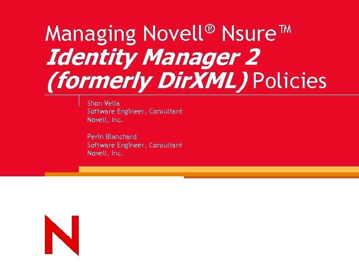 Managing Novell Nsure Identity Manager 2 formerly