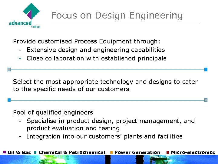 Advanced Holdings Ltd Corporate Presentation 6 September 2004