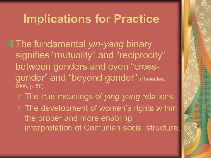 A Critical Perspective on Confucianism From Yin-Yang Harmony