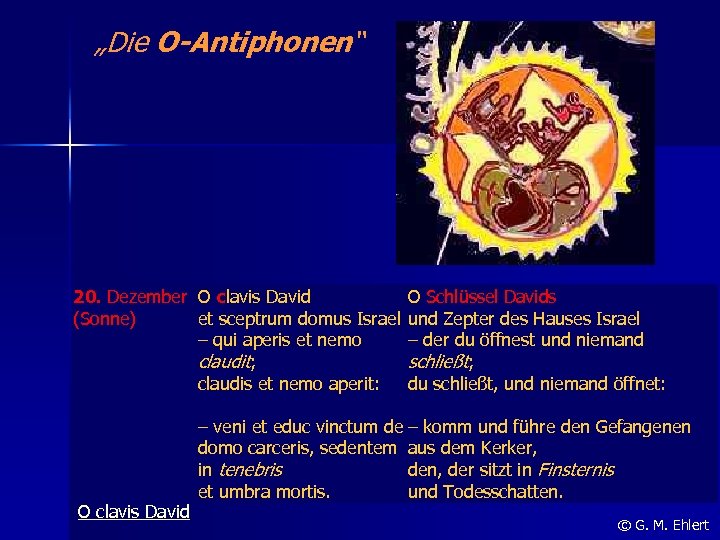 Die 7 1 O-Antiphonen O Sapientia O