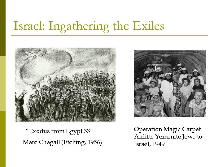 Israel Ingathering the Exiles Exodus from Egypt 33