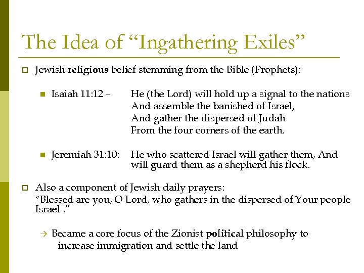 Israel Ingathering the Exiles Exodus from Egypt 33