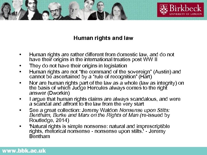 International Conference Human Rights — Describing a Process