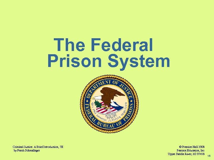 Prisons and Jails Criminal Justice A Brief Introduction