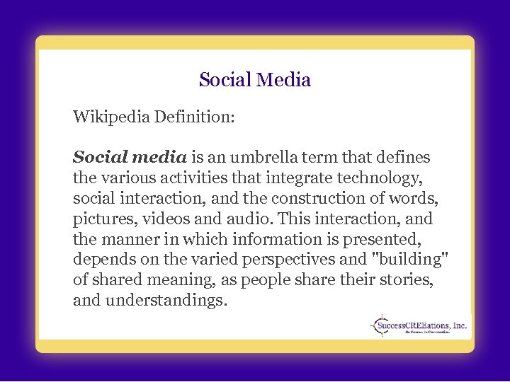 Blogging and Social Media in your business