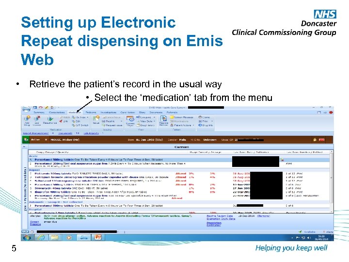 Electronic Repeat Dispensing ERD Set Up information for