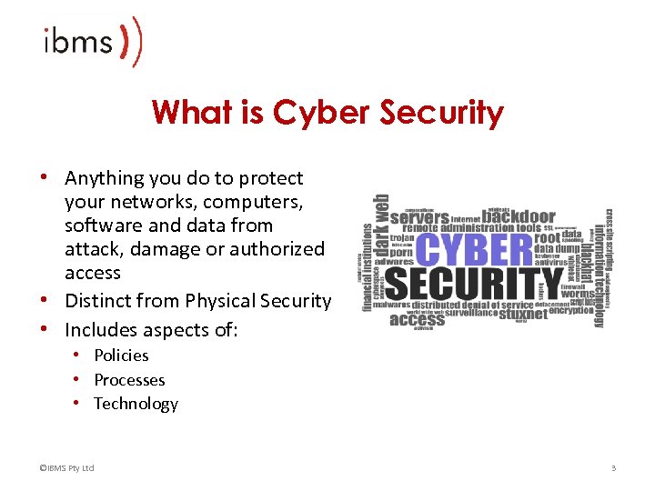 Cyber Security Primer What you need to know