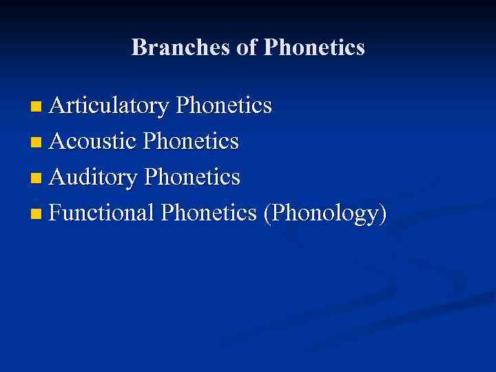 Lecture 1 Introduction into Theoretical Phonetics Plan