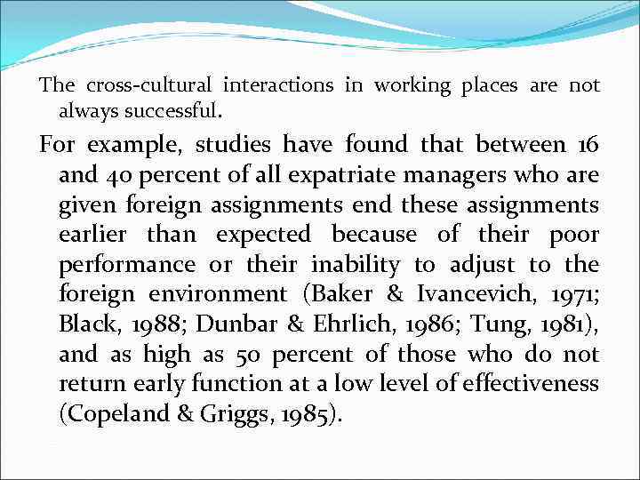 Intercultural training Lecture 5 The cross-cultural interactions