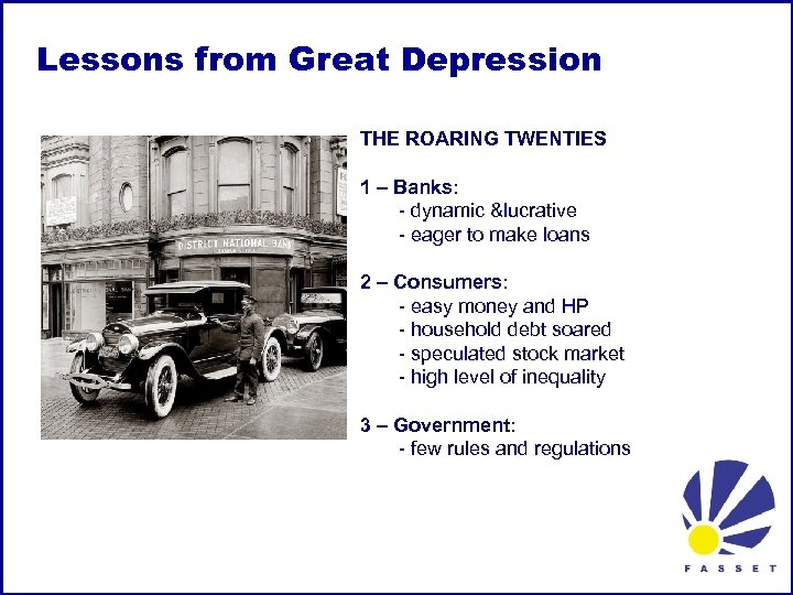 SESSION TWO The way forward Lessons from