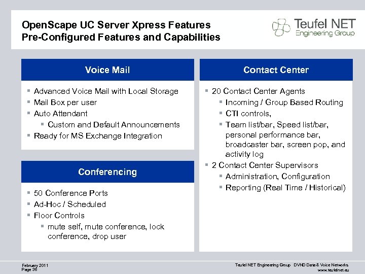 Open Scape UC Server Xpress Streamlined UC and