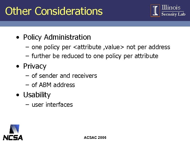 Illinois Security Lab Using Attribute-Based Access Control to