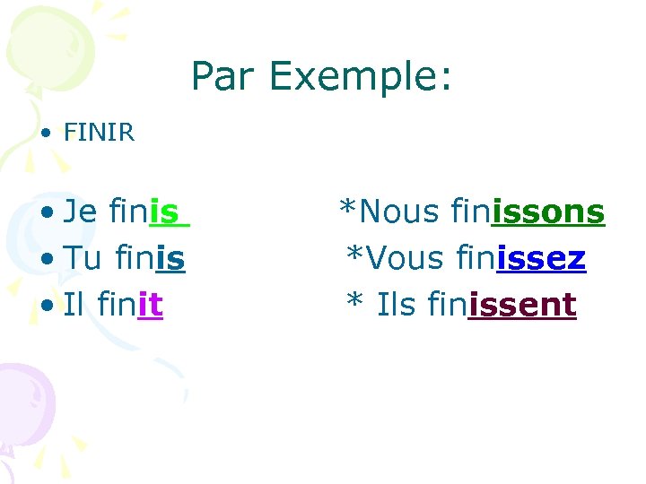ER IR RE VERBS ER IR AND