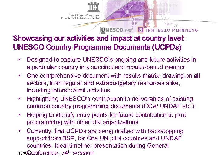 UNESCO and UN reform — Impact on programming
