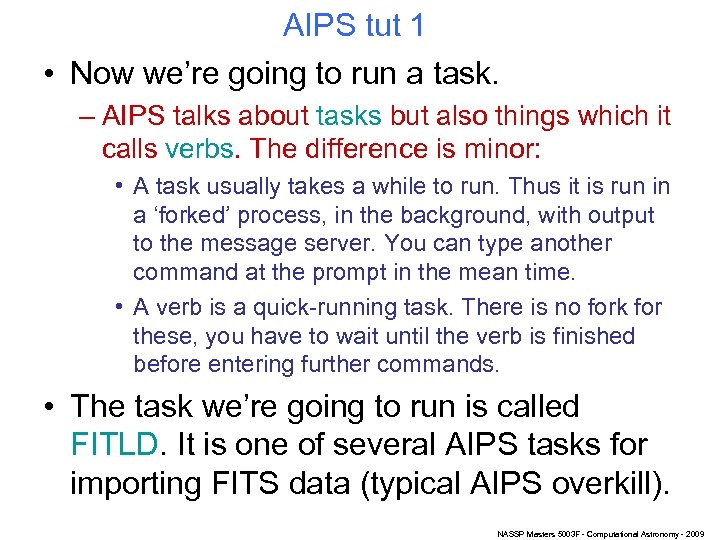 AIPS tut 1 The approach to dip